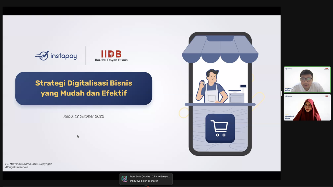 Instapay X IIDB Webinar untuk Mendukung Digitalisasi Bisnis ...