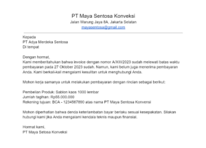4 Contoh Surat Tagihan Beserta Fungsi & Cara Buatnya ...
